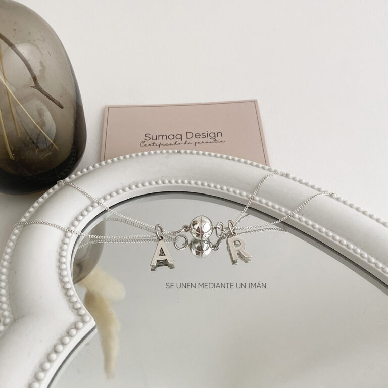 Pack de collares Siempre juntos con imán en plata – Sumaq Design